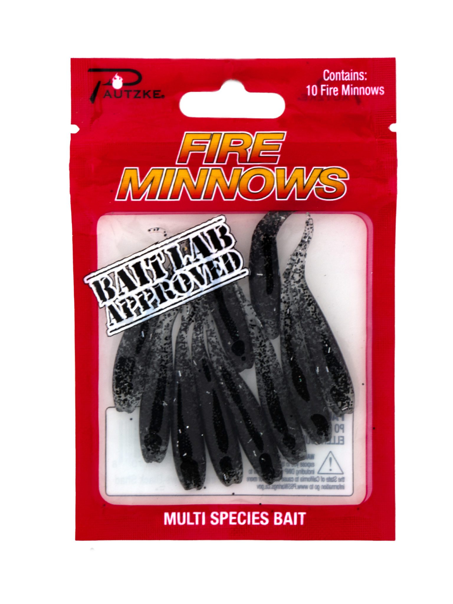 Fire Minnows, Black - Pautzke Bait Co